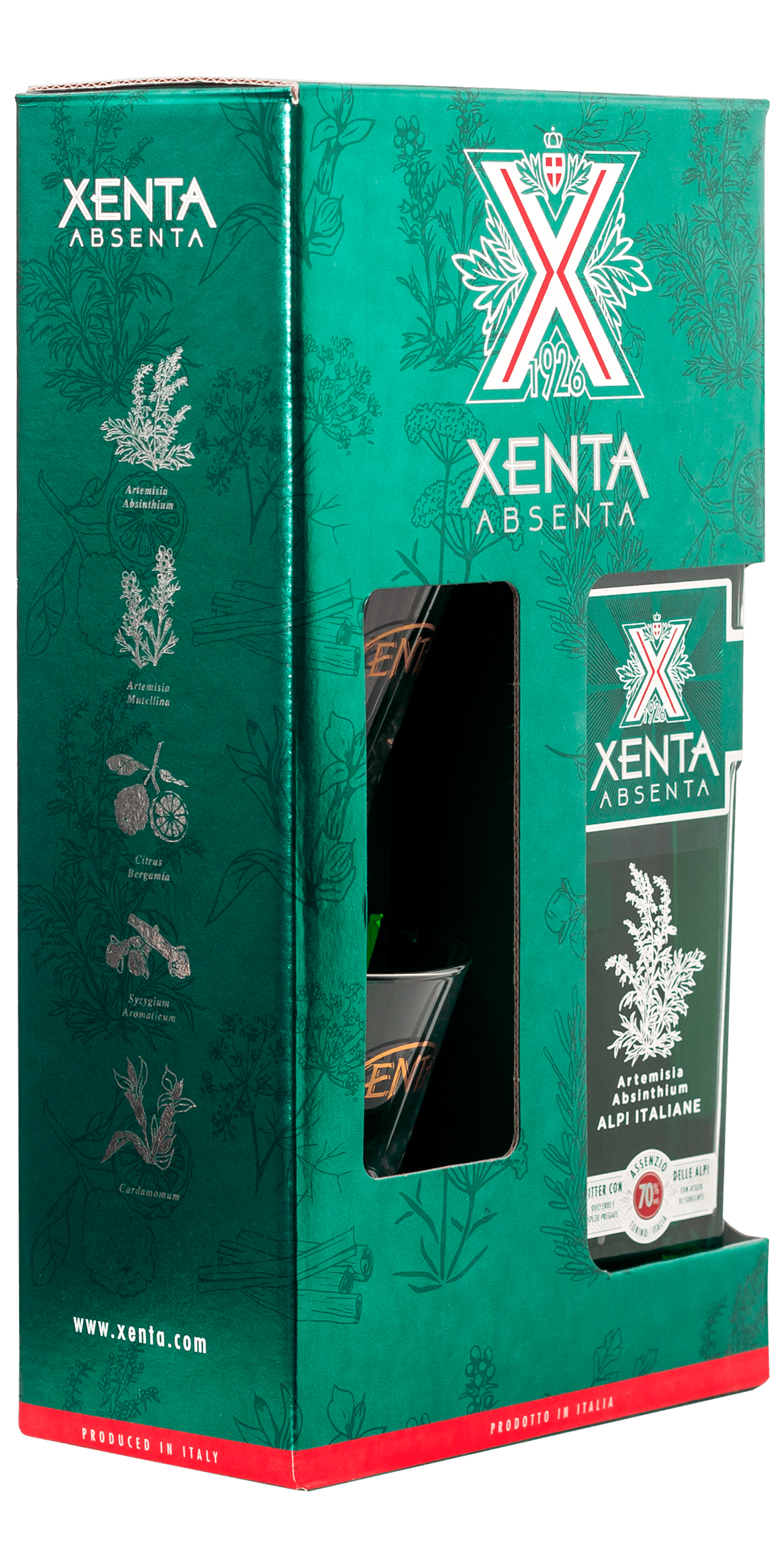 Набір Абсент Xenta 0.7л + 2 склянки ≡ Купити в Києві, Україні | BAYADERA.UA