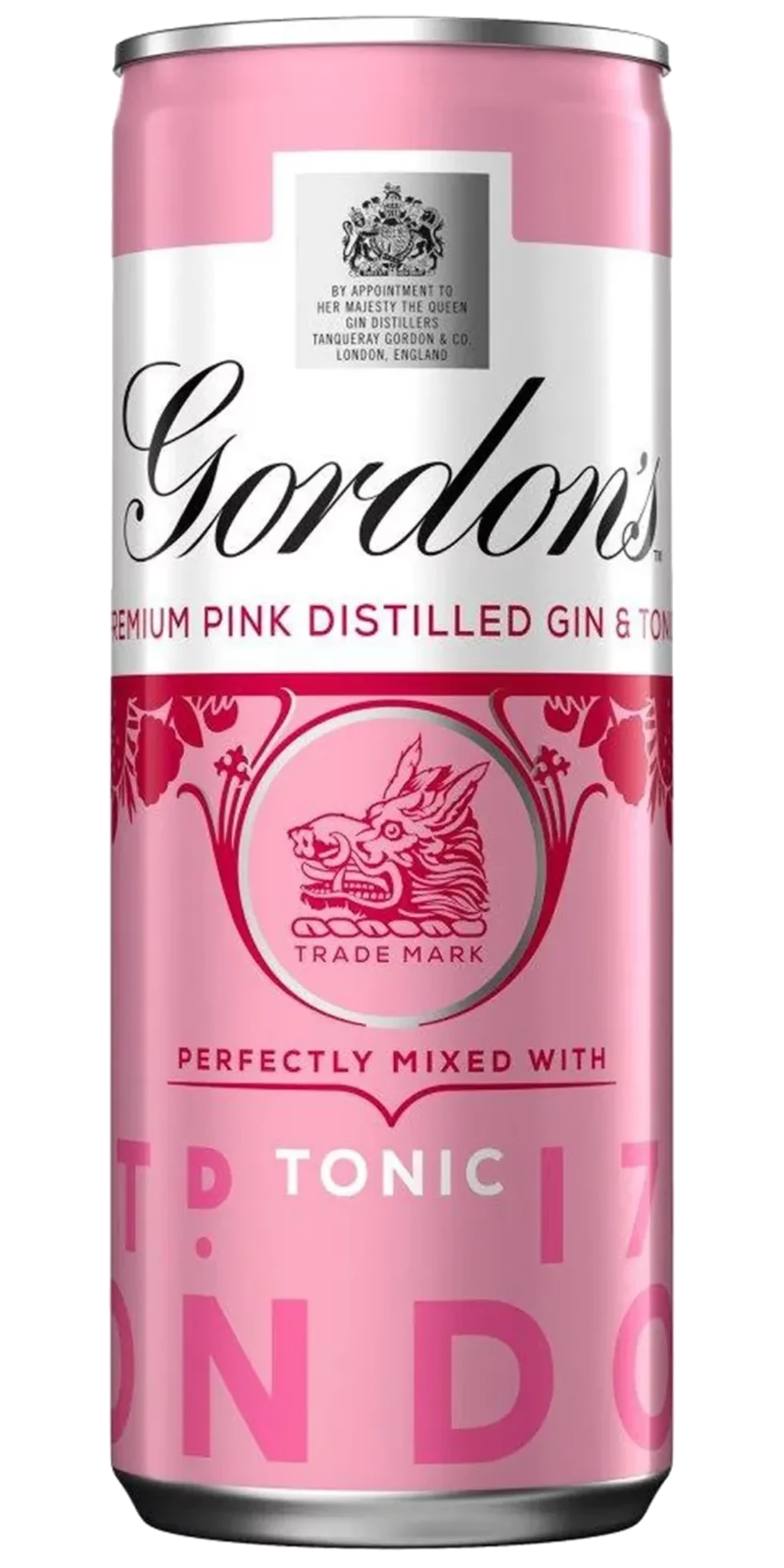 Напій слабоалкогольний Gordon’s Pink Gin Tonic 0.25л ≡ Купити в Києві ...
