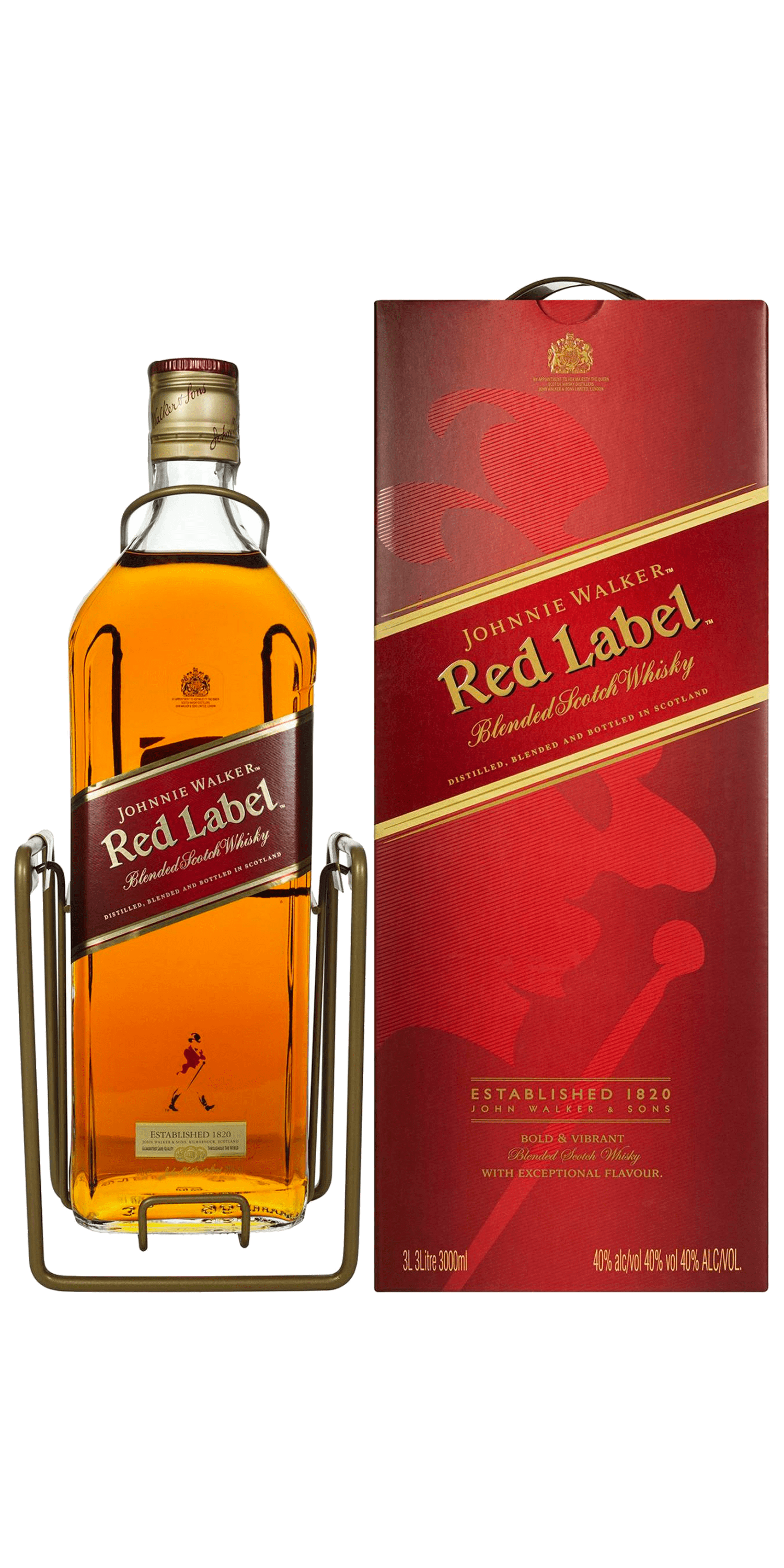 Віскі Johnnie Walker Red label 3л у коробці ≡ Купити в Києві, Україні ...